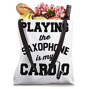 Funny Saxophone Lover Graphic for Women and Men Saxophonist Tote Bag