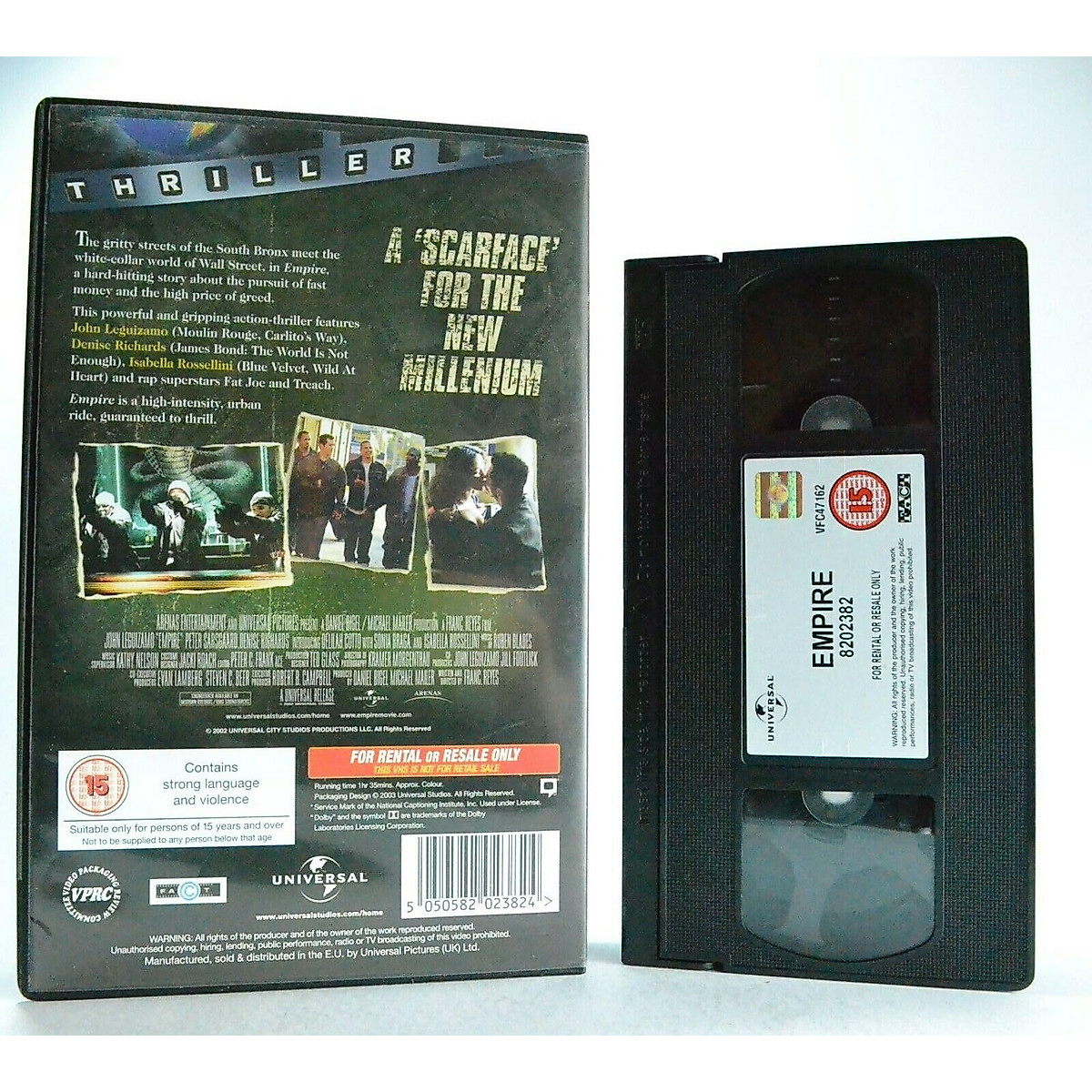 Empire: Gangster Drama (2002) - Large Box - Ex-Rental - Fat Joe / Treach - VHS