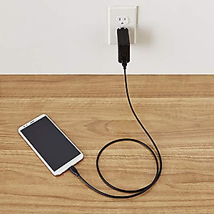 Amazon Basics USB-C to Micro USB 2.0 Fast Charging Cable, 480Mbps Transfer Speed, USB-IF Certified, 3 Foot, Black