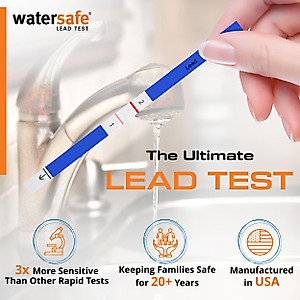 Watersafe® Advanced Lead in Drinking Water Test Kit – Lead Detection at 5 PPB - DIY at Home Water Lead Test Kit for Tap or Well Water – 8 Minute Test (2)