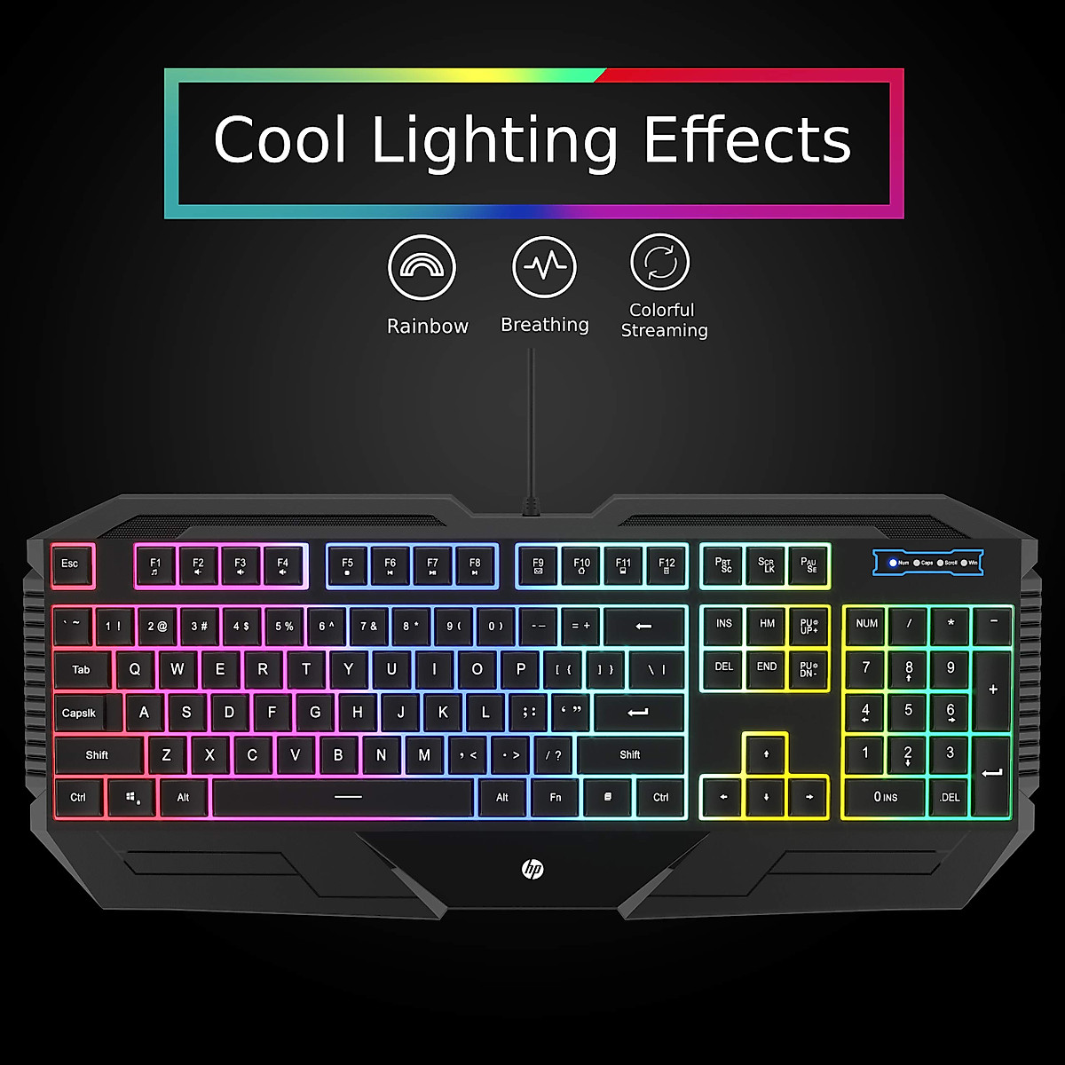 HP RGB Backlit Wired Gaming Keyboard and Mouse Combo