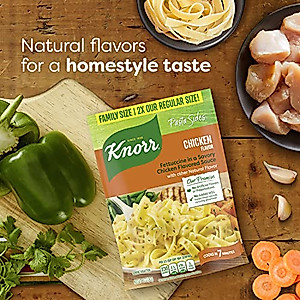 Knorr Pasta Sides For a Delicious Easy Pasta Meal Chicken Fettuccine No Artificial Flavors Or Preservatives 8.6 oz, 7 Count