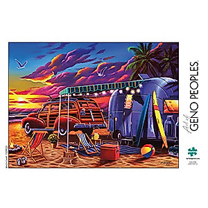 Buffalo Games - Geno Peoples - Beach Camp - 1000 Piece Jigsaw Puzzle