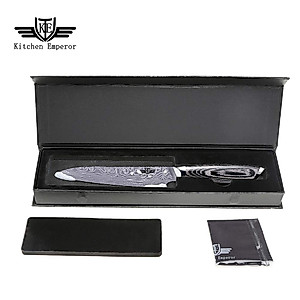 Utility Knife, Petty Knife, 5 Inch High Carbon German Steel Blade with Comfortable Ergonomic Handle, Anti Rust and Wear Resistant, Suitable for Restaurant and Home Kitchen-Kitchen Emperor