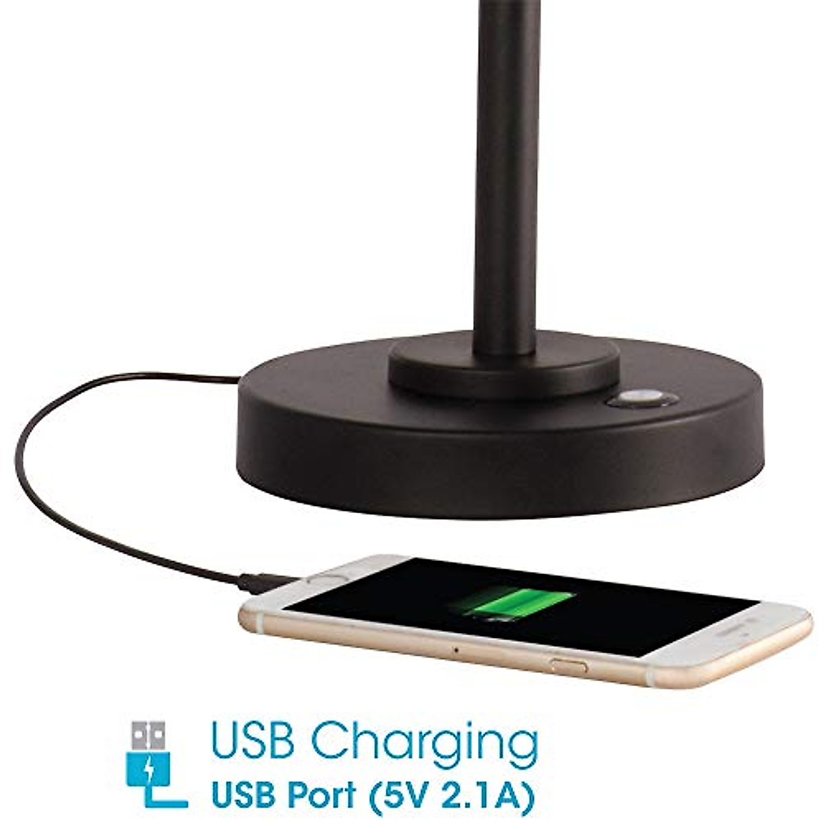 OttLite Balance LED Desk Lamp with USB Port - Modern, Adjustable, Desk Light