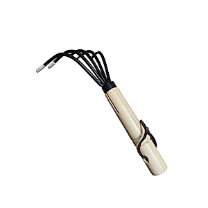 Garden Guru Hand Rake Cultivator Claw Soil Tiller - Military Grade Steel - Rust Resistant - 5 Tine Japanese Ninja Claw - Comfortable Wood Handle - Perfect Pulverized and Aerated Soil