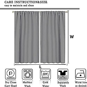 VTgclt Video Game Blue Gamepad Blackout Curtains, Console Game Controller,Thermal Insulated Drapes Rod Pocket Cafe Bedroom Living Room Kitchen Dining Room 2 Panels-52 W x 84" L