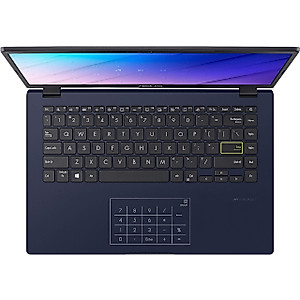 ASUS 2022 14" Thin Light Business Student Laptop Computer, Intel Celeron N4020 Processor, 4GB DDR4 RAM, 64 GB Storage, 12Hours Battery, Webcam, Zoom Meeting, Win11 + 1 Year Office 365, Black