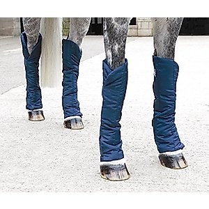 Shires Equestrian Travel Sure Economy Horse Travelling Boots - Navy (Large)