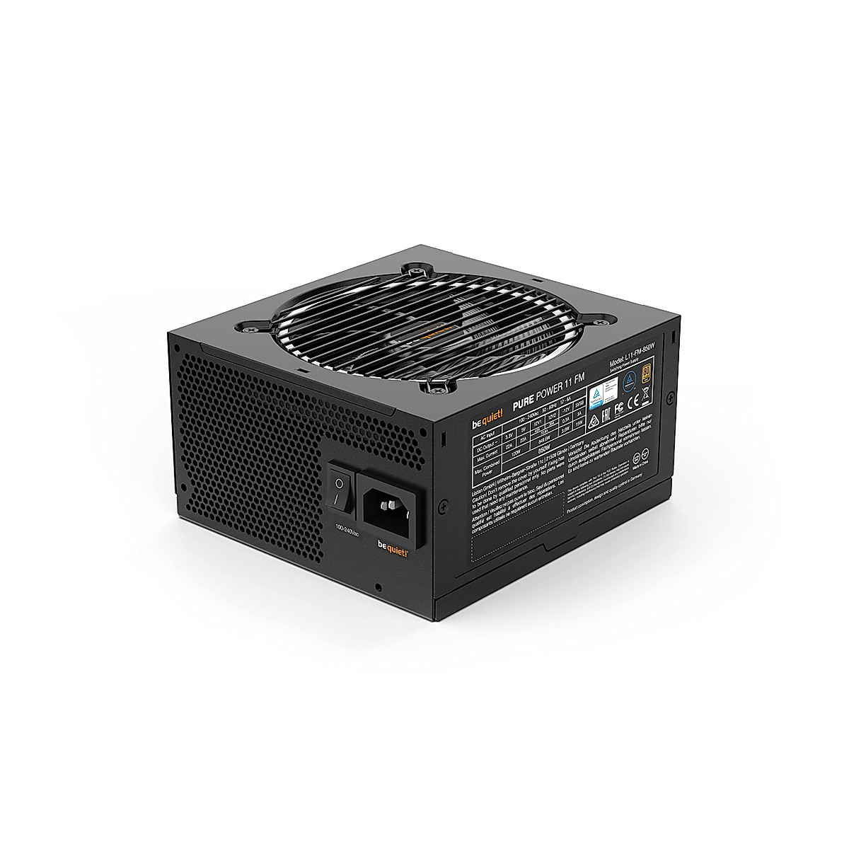 be quiet! Pure Performance Power 11 FM 850W ATX Quiet Performance Power Supply | 80 Plus Gold Efficiency | BN675