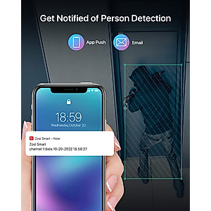ZOSI 8CH 2K Wireless Security Camera System with 1TB Hard Drive,8x 3MP WiFi Outdoor Surveillance Cameras,Night Vision,Light and Siren Alarm,2 Way Audio,2K H.265+ 8Channel NVR for 24/7 Recording