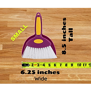 Cadet Home Solutions Broom Mini Hand Whisk and Snap-on Dustpan Set (1, Small)