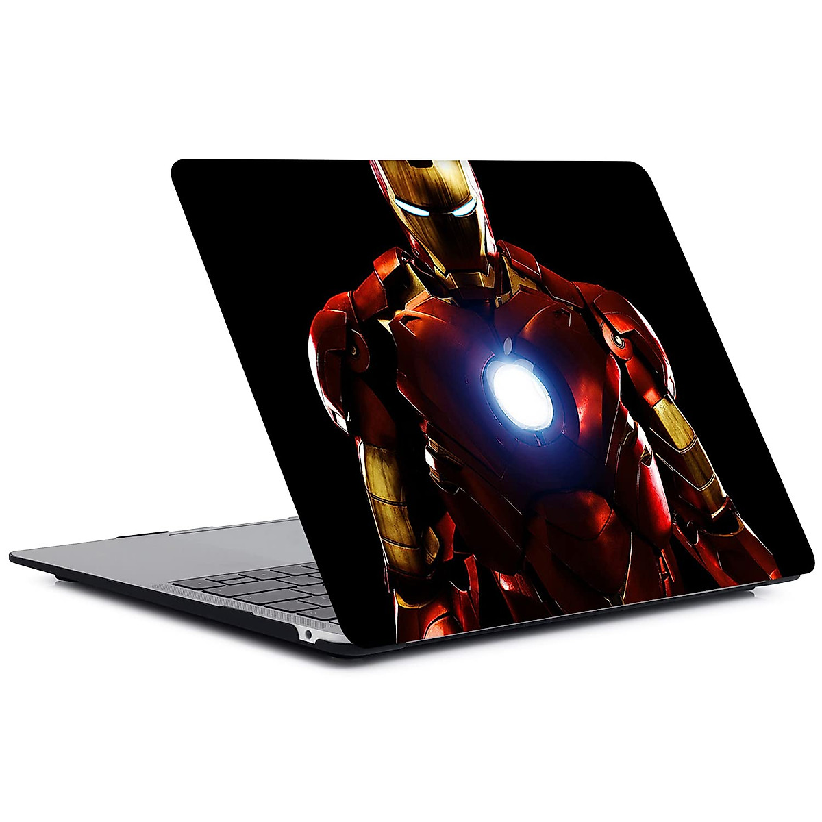 Bandless Case Compatible with MacBook Air 13 Retina 2020 2019 A2337 M1 A2179 A1932, Plastic Protective Hard Shell + Keyboard Cover for inch Touch ID - Ironman 1 A2337/A2179/A1932 (Air 2018-2020)