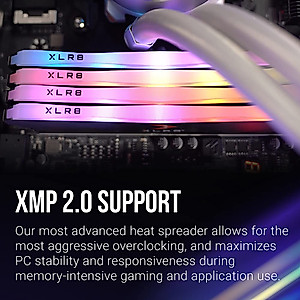 PNY XLR8 Gaming 16GB (2x8GB) DDR4 DRAM 3200MHz (PC4-25600) CL16 1.35V RGB Dual Channel Desktop (DIMM) Memory – MD16GK2D4320016XRGB