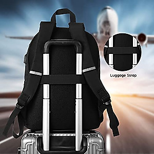 YAMTION 17inch Backpack for School Business Travel,Computer Bookbag Schoolbag for Work Office College High School Teen Men Boy Women Girl