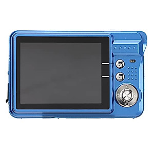 4K Digital Camera, 48MP Mini Children Video Camera, 8X Zoom Pocket Vlogging Camera, 2.7in LCD Display for Photography Continuous Shooting (Blue)