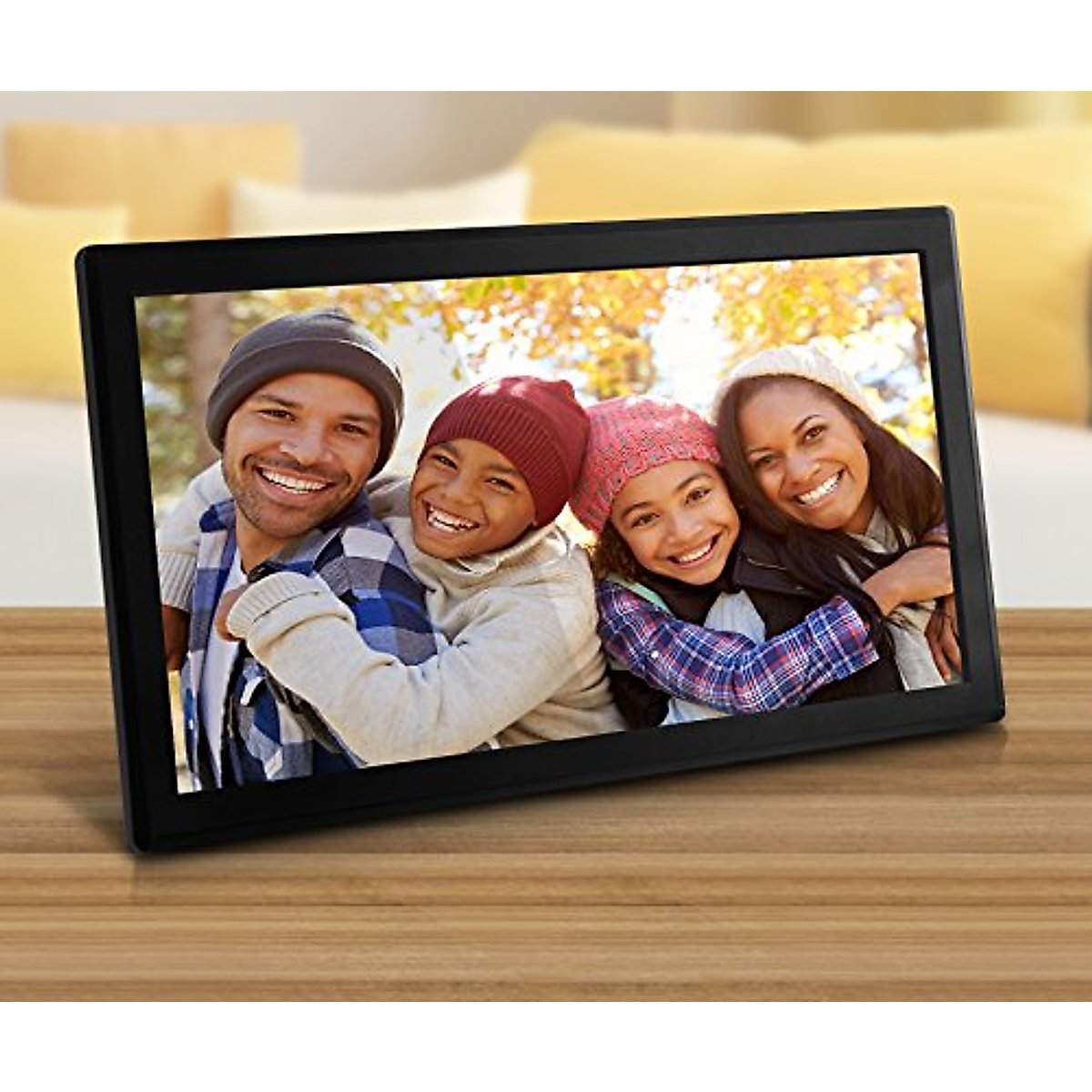 Aluratek 10" WIFI Digital Photo Frame w/ Touchscreen IPS Display, 32GB Mem, 1280 x 800 Res, Easy Setup to Share Photo/Video Wirelessly from Anywhere - AWDMPF110F
