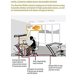 Ruckus Wireless ZoneFlex R500 Wireless Access Point (Dual-Band 802.11ac, 2x2:2 Streams, BeamFlex+, Dual Ports, 802.3af PoE) 901-R500-US00
