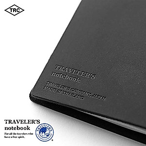 ミドリ(MIDORI) Traveler's Notebook, Passport Size, Black 15026006