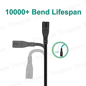 UL Listed 8.2ft Power Cable Replacement for Bose SoundTouch Sereis 10 20 30 Music System Bass Module 500 700 Subwoofer 2 Prong AC Power Cord Cable