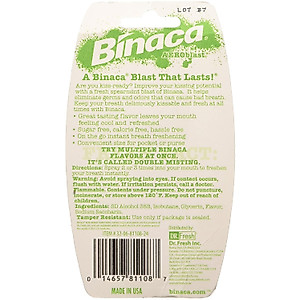 Binaca Aerosol Breath Spray SpearMint 0.20 oz (Pack of 10)