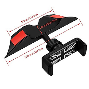 Hesanzol Cell Phone Holder for Mini Cooper S Jcw One F54 F55 F56 F57 F60, Special Navigation Phone Mount for Central Control Screen