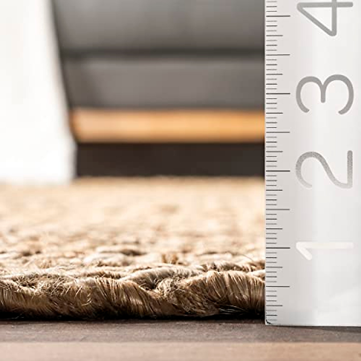 nuLOOM Hailey Hand Woven Jute Area Rug, 8x10, Natural