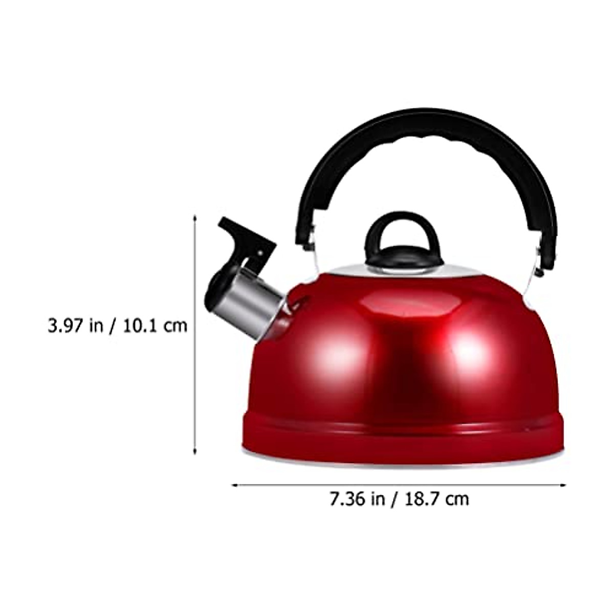 Cabilock Tea Kettle Electric 3L Stainless Steel Tea Kettle Whistling Kettle Sound Water Kettle Stovetop Teapot Boiling Kettle Water Boiler for Gas Stove Stovetop Pour Over Coffee Kettle