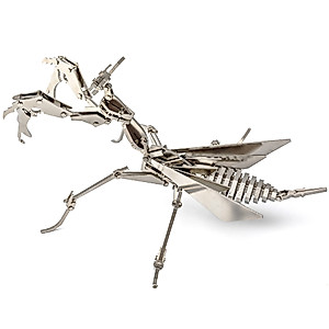 Madsteel Insect Mantis Exhilarating 3D Metal Model Puzzle Kit for Adults – Exquisite Brain Building Miniature Toy, Stainless Steel Assembly for Mindful Relaxation and Fun (Non-Finished Model)