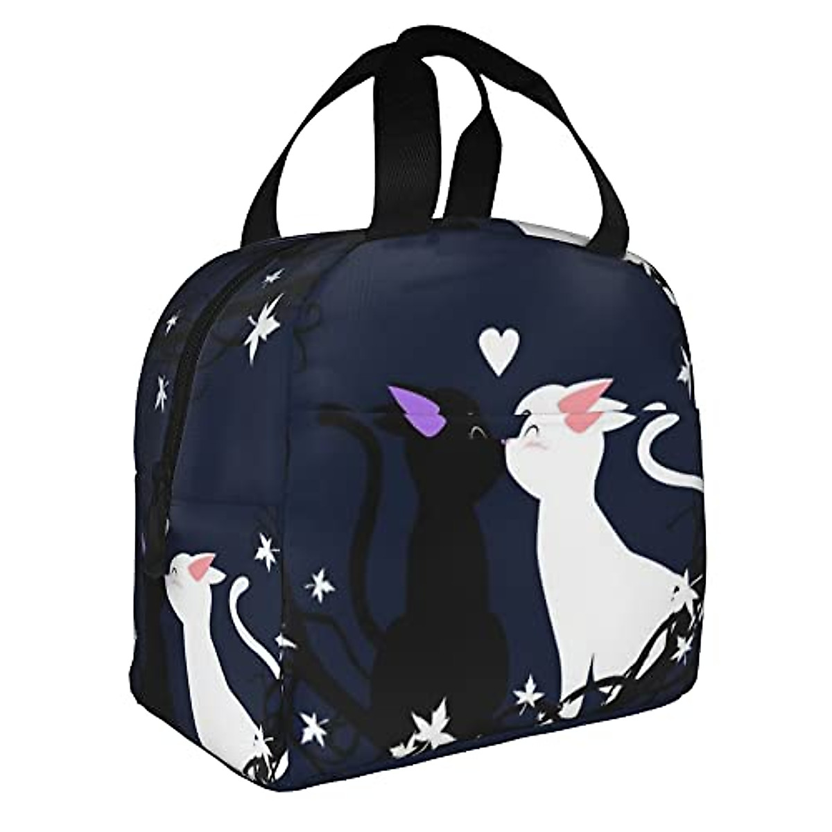 GOERTPO Cute Insulated Lunch Box Large Capacity Lunch Bag Reusable Bento Boxs Durable Portable Heat Cold Lunch Tote Bags