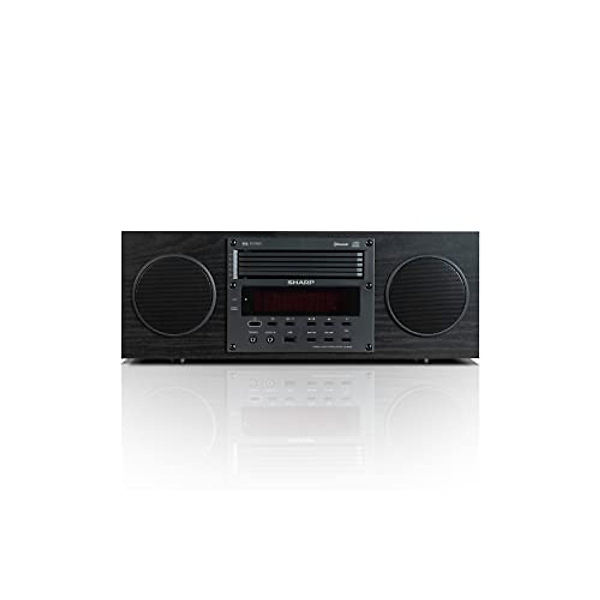 Sharp CD-BH350 Micro Audio Component System with 5 CD Changer, Bluetooth, FM Radio & USB Playback - 50 Watts RMS