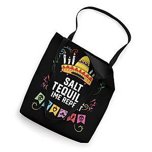 Salt Tequila Lime Repeat Alcoholic Tequila Drinker Tote Bag