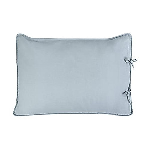 Laura Ashley King Size Quilt Set Cotton Reversible Bedding with Matching Shams, Ideal for All Seasons & Pre-Washed for Added Softness, Breeze Blue