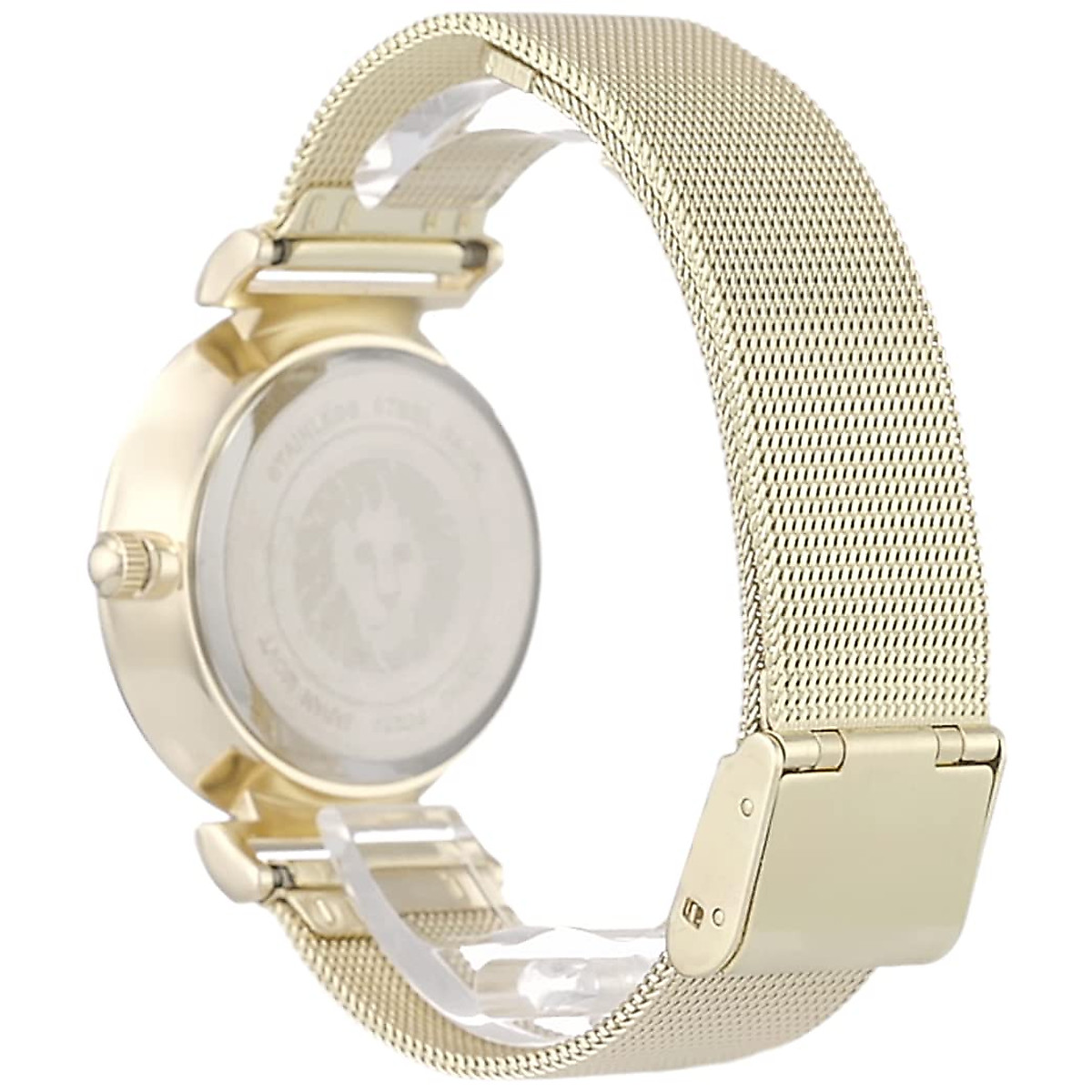 Anne Klein Women's Glitter Accented Mesh Bracelet Watch