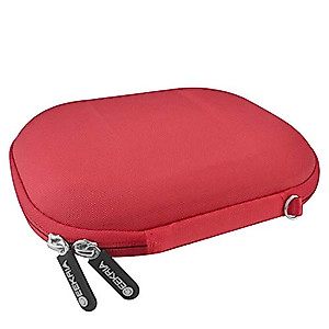 Geekria Shield Headphones Case Compatible with JBL E45BT, Tune 510BT, Tune 660 BTNC, Live 400BT, Tune 560BT Case, Replacement Hard Shell Travel Carrying Bag with Cable Storage (Red)