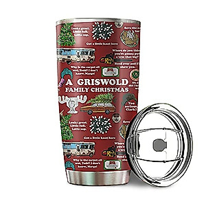 Christmas Vacation Collage Stainless Steel Tumbler 20oz & 30oz Travel Mug