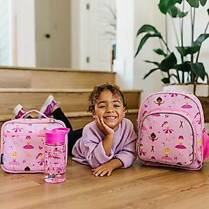 Wildkin 12 Inch Backpack Bundle with Original Nap Mat (Ballerina)