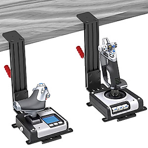 JUYEER Table Mount Compatible for Logitech X52/X52 Pro/X56/X56 Rhino/Throttle Quadrant/Thrustmaster Warthog 10C & throttle/T.16000M FCS/TCA Officer Pack Airbus/TSSH Handbrake/VKB Gunfighter MK.lll etc