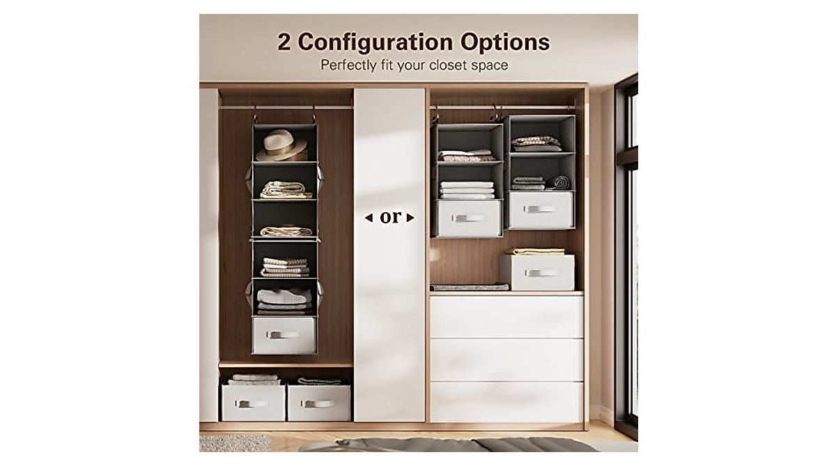 Pipishell 6-Shelf Closet Organizer for Smart Storage