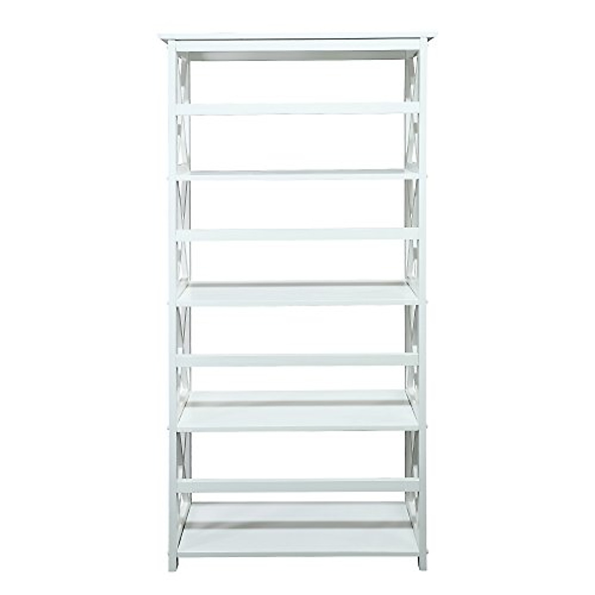 Casual Home Montego Bookcase, 5-Shelf, White,324-51