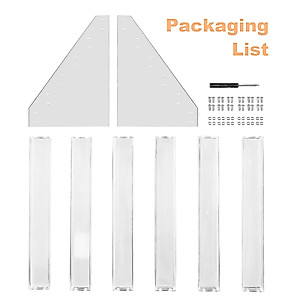 FFowcye Acrylic Nail Polish Organizer Rack, 6 Tier Nail Polish Holder Stand, Paint Rack Gel Nail Polish Shelf Display, Sunglass Organizer, Essential Oils Storage Shelf, Holds Up to 72 Bottles