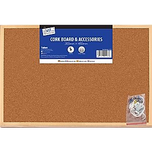 Tallon 300 x 450mm Cork Board, 4278