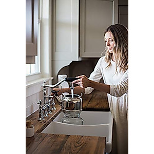 Kingston Brass KS1271ALBS Heritage Bridge Kitchen Faucet, 8-9/16", Polished Chrome