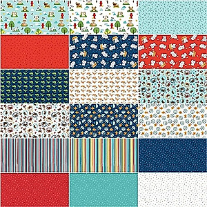 Pets Riley Blake 5-inch Stacker, 42 Precut Fabric Quilt Squares by Lori Whitlock