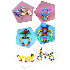 LVEA Building Blocks, STEM Toys Kids Educational Toys Building Discs Sets Interlocking Solid Plastic for Preschool Kids Boys and Girls 480 Pieces