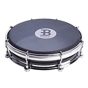 Meinl Percussion Silent Tamborim-NOT Made in China-Black ABS Plastic Body and Mesh Head for Low Volume Practice, 2-Year Warranty, (STBR06ABS-BK)