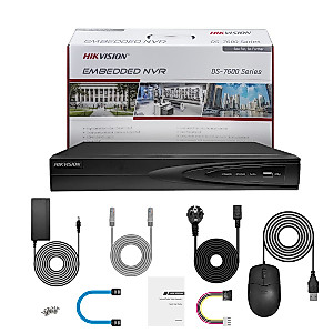 HIK-Tech US 4K 8-Channel PoE Network Video Recorder NVR, Embedded Plug & Play DS-7608NI-Q1/8P(2021 New Version)