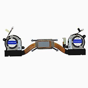ZHAWULEEFB New Compatible CPU+GPU Cooling Fan with heatsink for Dell XPS13 9300 9310 0G4WF7 0WX28K 0FRK0V DC28000ONSL DC28000OOSL EG50040S1-CI31-S9A EG50040S1-CI142-S9A DC5V 0.27A Fan