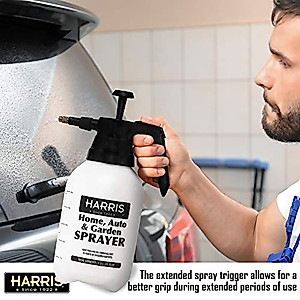 HARRIS Continuous Hand Pump Pressure Sprayer for Home, Lawn, Garden, Car Detailing and More, 1.5L