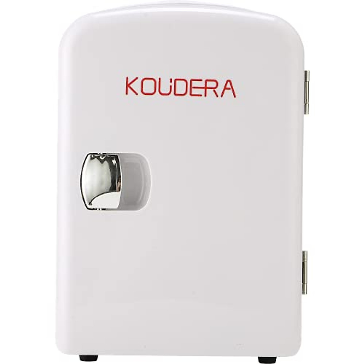 KOUDERA 4L Mini Portable Compact Personal Fridge Cooler and Warmer with AC DC Power, Small Refrigerator for Skincare, Breast Milk - Home and Travel- Gift - Freon-Free and Eco Friendly, White.